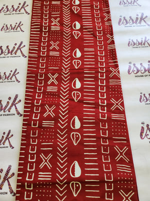 Brown & Cream African Print Fabric - House of Prints